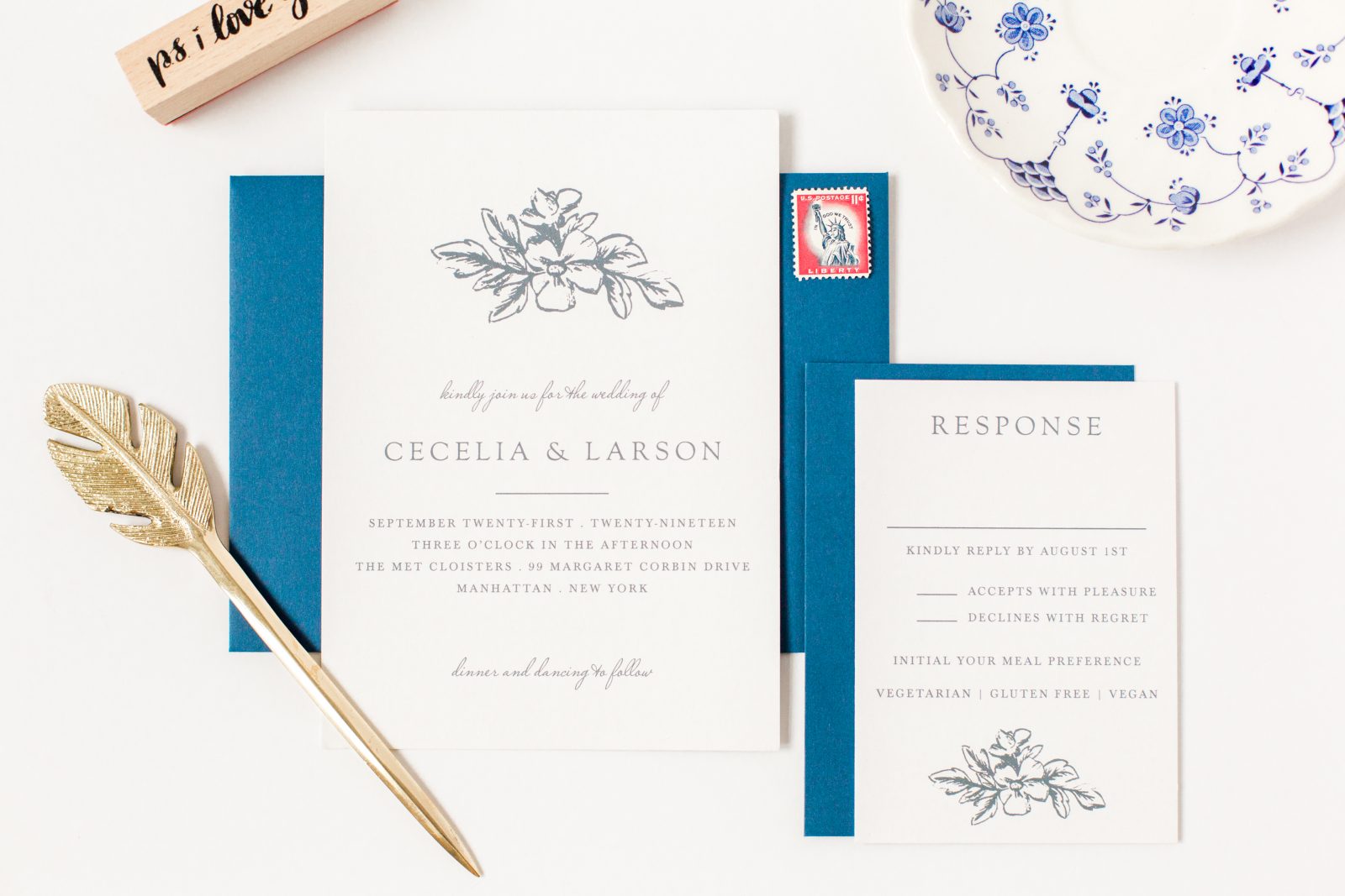 Wedding Invitations with Basic Invite - Kristina Staal Photography